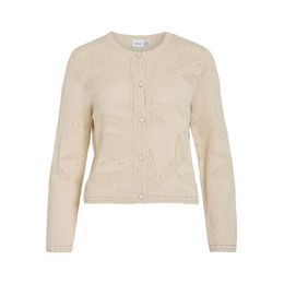 Vila Cardigan "Vieileen" in Beige - 51% | Gr&ouml;&szlig;e L | Damen-pullover-cardigans