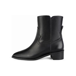 loft37 Leder-Stiefeletten in Schwarz - 57% | Gr&ouml;&szlig;e 40 | Stiefeletten