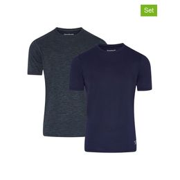 Reebok 2er-Set: Shirts in Dunkelblau - 67% | Gr&ouml;&szlig;e S | Herren-plussize