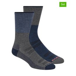 Skechers 2er-Set: Socken in Blau/ Grau - 59% | Gr&ouml;&szlig;e 27,5-35,5 | Herrensocken