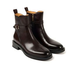 British Passport Leder-Boots in Braun - 56% | Gr&ouml;&szlig;e 39 | Damen-stiefel