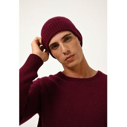 Just Cashmere Kaschmir-M&uuml;tze "Cleo" in Bordeaux - 61% | Damen-muetzen-caps