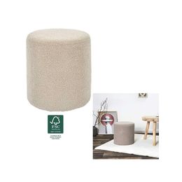 THE HOME DECO FACTORY Pouf in Taupe - (H)35 x &Oslash; 35 cm - 40% | Sitzmoebel