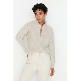 Trendyol Pullover in Beige - 59% | Gr&ouml;&szlig;e L | Damen-pullover-cardigans