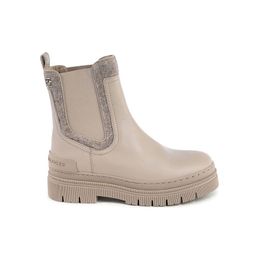 Tommy Hilfiger Shoes Leder-Chelsea-Boots in Beige - 43% | Gr&ouml;&szlig;e 41 | Stiefeletten