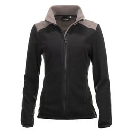 Traunstein Sport Fleecejacke "Topas" in Schwarz/ Beige - 39% | Gr&ouml;&szlig;e 3XL | Damenjacken