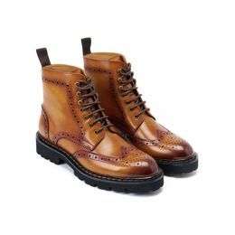 British Passport Leder-Boots in Hellbraun - 58% | Gr&ouml;&szlig;e 36 | Damen-stiefel