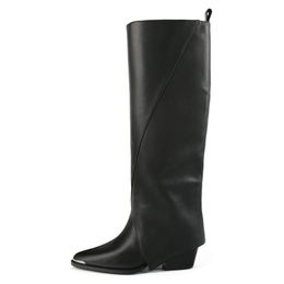 loft37 Leder-Stiefel "Make It Right" in Schwarz - 59% | Gr&ouml;&szlig;e 38 | Damen-stiefel