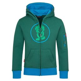Trollkids Sweatjacke "Sortland" in Gr&uuml;n - 28% | Gr&ouml;&szlig;e 128 | Kinder-sweatshirts-jacken
