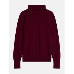 Just Cashmere Kaschmir-Rollkragenpullover in Bordeaux - 56% | Gr&ouml;&szlig;e L | Damen-pullover-cardigans