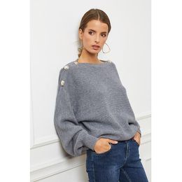 So Cachemire Pullover "Cornella" in Grau - 69% | Gr&ouml;&szlig;e XL | Damen-pullover-cardigans