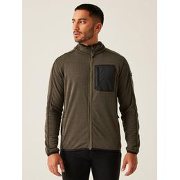Regatta Fleecejacke "Kitom" in Khaki - 76% | Gr&ouml;&szlig;e L | Herren-pullover-sport