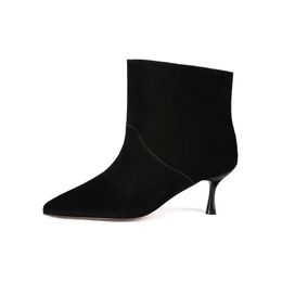 loft37 Leder-Stiefeletten in Schwarz - 55% | Gr&ouml;&szlig;e 39 | Stiefeletten