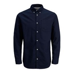 Jack & Jones Jack & Jones Hemd "Classic" - Slim fit - in Dunkelblau - 45% | Gr&ouml;&szlig;e M | Herren-plussize
