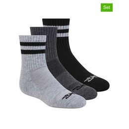 Skechers 3er-Set: Socken in Schwarz/ Anthrazit/ Grau - 55% | Gr&ouml;&szlig;e 21-26 | Kinder-socken-strumpfhosen