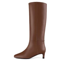 loft37 Leder-Stiefel in Hellbraun - 60% | Gr&ouml;&szlig;e 41 | Damen-stiefel