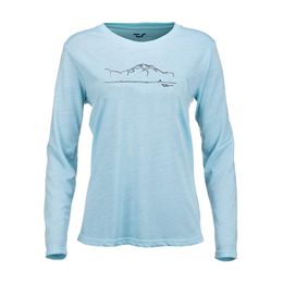 Traunstein Sport Funktionslongsleeve in Hellblau - 51% | Gr&ouml;&szlig;e 42 | Damen-outdoor-tops-shirts