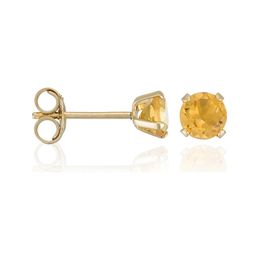 OR &Eacute;CLAT Gold-Ohrstecker "Puce Citrine" mit Edelsteinen - 76% | Schmuck