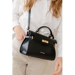 Mia Tomazzi Henkeltasche "Tazzoli" in Schwarz - (B)27 x (H)19 x (T)11 cm - 75% | Damen-taschen