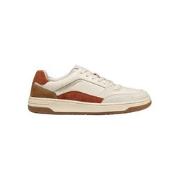Geox Leder-Sneakers "Sedral Court" in Creme/ Hellbraun - 55% | Gr&ouml;&szlig;e 42 | Herrensneakers