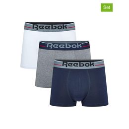 Reebok 3er-Set: Boxershorts in Dunkelblau/ Wei&szlig;/ Grau - 60% | Gr&ouml;&szlig;e S | Herren-waesche