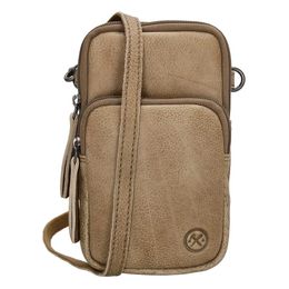 HIDE & STITCHES Leder-Handytasche in Beige - (B)10 x (H)17 x (T)4 cm - 57% | Damen-handytaschen