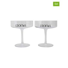 Design Letters 2er-Set: Cocktailgl&auml;ser in Transparent - (H)12,5 x &Oslash; 11,2 cm - 55% | Gedeckter-tisch
