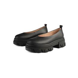 loft37 Leder-Ballerinas "Straight Up" in Schwarz - 51% | Gr&ouml;&szlig;e 38 | Damen-ballerinas