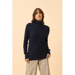Just Cashmere Kaschmir-Rollkragenpullover "Udny" in Dunkelblau - 59% | Gr&ouml;&szlig;e M | Damen-pullover-cardigans