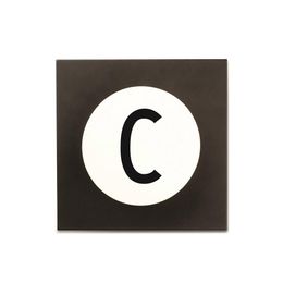 Design Letters Wandhaken "C" in Schwarz - (B)9 x (H)14 cm - 69% | Garderoben