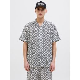 Jack & Jones Jack & Jones Hemd in Grau/ Wei&szlig; - 37% | Gr&ouml;&szlig;e S | Herren-plussize