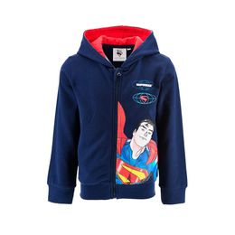 Superman Sweatjacke "Superman" in Dunkelblau - 57% | Gr&ouml;&szlig;e 128 | Kinder-sweatshirts-jacken