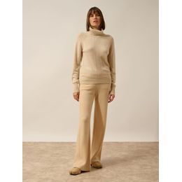 Just Cashmere Kaschmir-Rollkragenpullover in Beige - 56% | Gr&ouml;&szlig;e S | Damen-pullover-cardigans