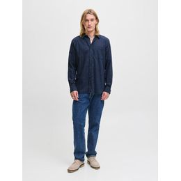 Jack & Jones Jack & Jones Hemd - Regular fit - in Dunkelblau - 45% | Gr&ouml;&szlig;e M | Herren-plussize