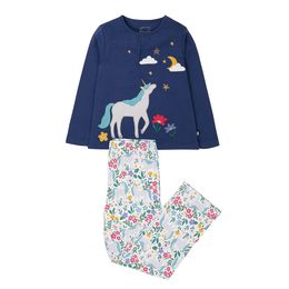 frugi Pyjama "Alana" in Dunkelblau/ Bunt - 56% | Gr&ouml;&szlig;e 98/104 | Kinder-waesche