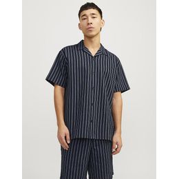 Jack & Jones Jack & Jones Hemd - Comfort fit - in Dunkelblau - 50% | Gr&ouml;&szlig;e M | Herren-plussize