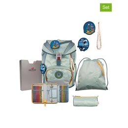 DerDieDas 6tlg. Schulranzen-Set "ErgoFlex ECO Set" in Grau - (B)30 x (H)38 x (T)23 cm - 44% | Buero-schulbedarf