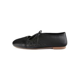 loft37 Leder-Ballerinas in Schwarz - 56% | Gr&ouml;&szlig;e 36 | Damen-ballerinas