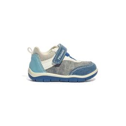 Primigi Leder-Sneakers "Kins" in Grau/ Blau - 64% | Gr&ouml;&szlig;e 24 | Babysneakers
