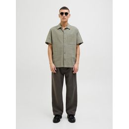 Jack & Jones Jack & Jones Hemd - Regular fit - in Khaki - 52% | Gr&ouml;&szlig;e L | Herren-plussize