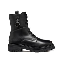 Geox Leder-Boots "Iridea" in Schwarz - 53% | Gr&ouml;&szlig;e 40 | Stiefeletten