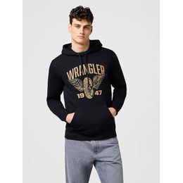 Wrangler Hoodie "Americana" in Dunkelblau - 52% | Gr&ouml;&szlig;e XL | Herren-sweatshirts-jacken