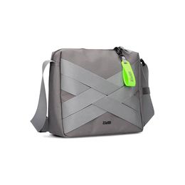 Zwei Umh&auml;ngetasche in Grau - (B)28 x (H)23 x (T)11 cm - 57% | Damen-taschen