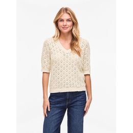 Vila Pullover "Visava" in Beige - 40% | Gr&ouml;&szlig;e S | Damen-pullover-cardigans