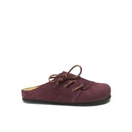 Mandel Leder-Clogs in Bordeaux - 61% | Gr&ouml;&szlig;e 40 | Damen-pantoletten