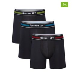 Reebok 3er-Set: Boxershorts "Roscoe" in Schwarz - 62% | Gr&ouml;&szlig;e XL | Herren-waesche