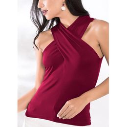 LA Angels Bluse in Bordeaux - 68% | Gr&ouml;&szlig;e L | Damen-blusen