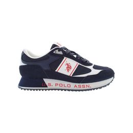 U.S. Polo Assn. Leder-Sneakers in Dunkelblau - 52% | Gr&ouml;&szlig;e 43 | Herrensneakers