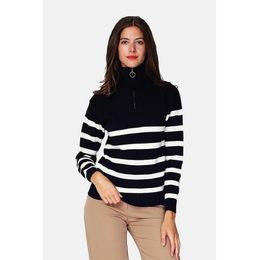 William de Faye Pullover in Schwarz/ Wei&szlig; - 73% | Gr&ouml;&szlig;e 40 | Damen-pullover-cardigans