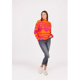Key Largo Pullover "Dear" in Orange/ Pink - 71% | Gr&ouml;&szlig;e S | Damen-pullover-cardigans